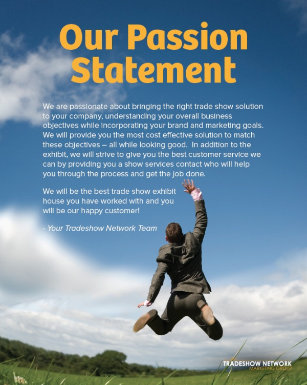 Our Trade Show Marketing Passion Statement - what is yours?