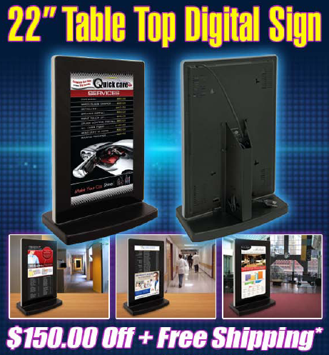 Table Top Digital Signage in Your Trade Show Booth!