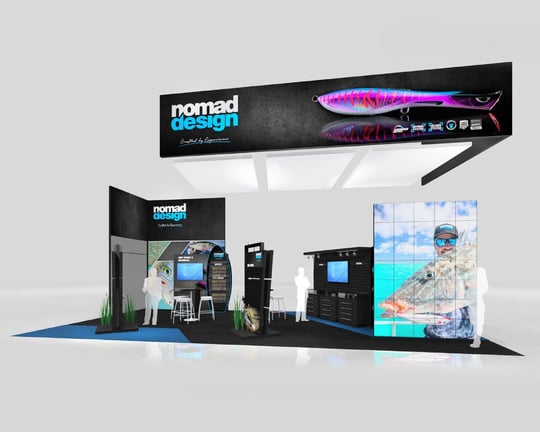 Island Exhibits | 20x20 Booth Designs| Peninsula Exhibits