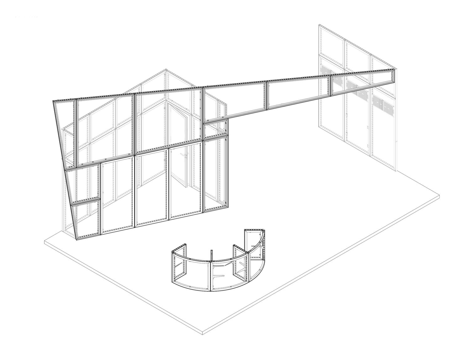 20x30 Island Exhibit | Rental Booth | Island Exhibit