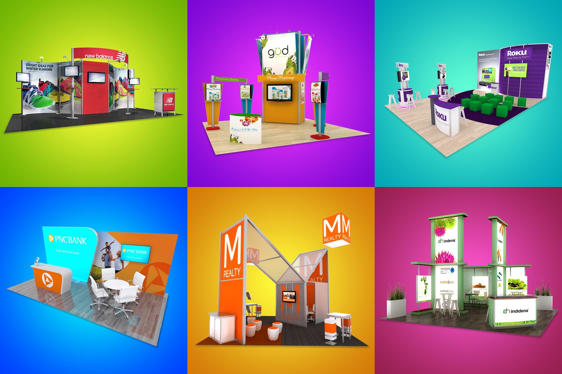 6 Colorful Trade Show Displays for Design Inspiration
