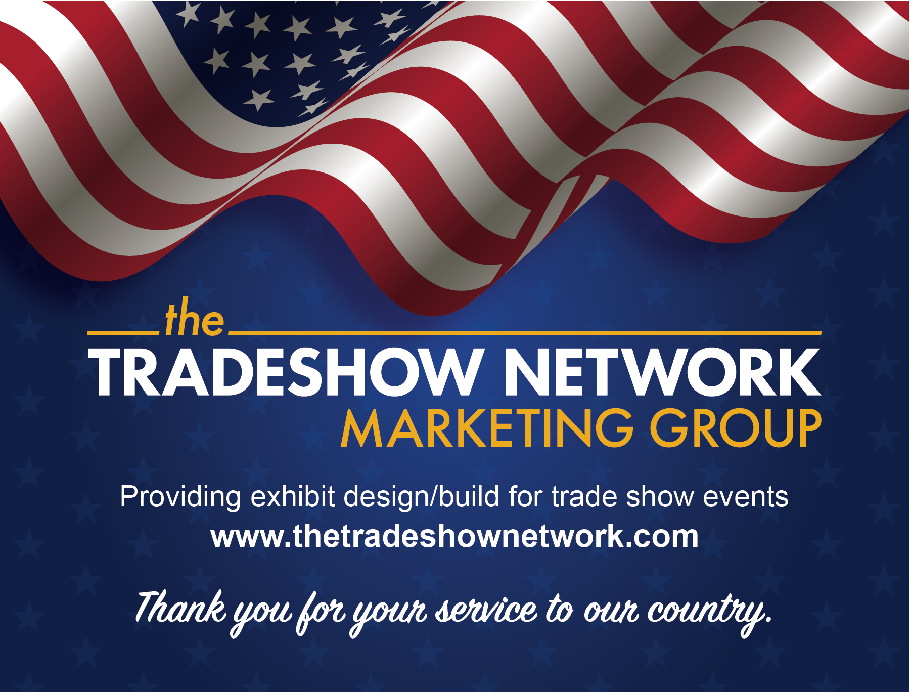 Tradeshow Network is a sponsor for "Operation Support Our Troops-America"